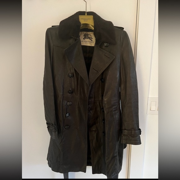 Burberry | Jackets & Coats | Burberry Leather Jacket | Poshmark